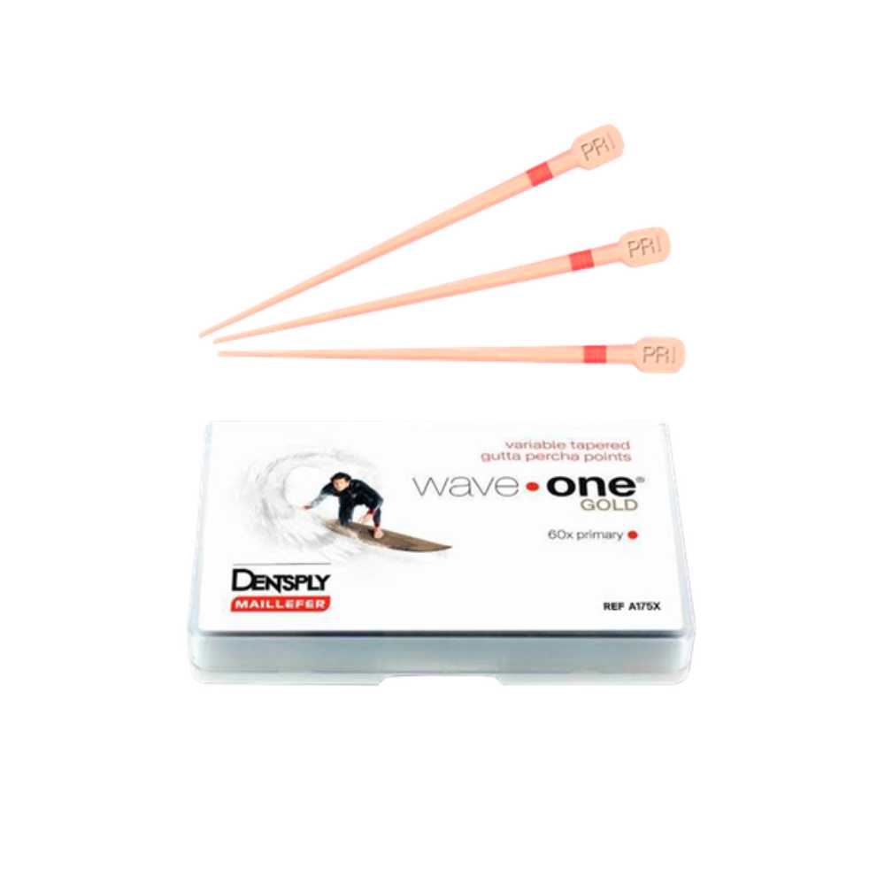 Cone Guta percha Wave One Gold - Dentsply - Dental Med Sul