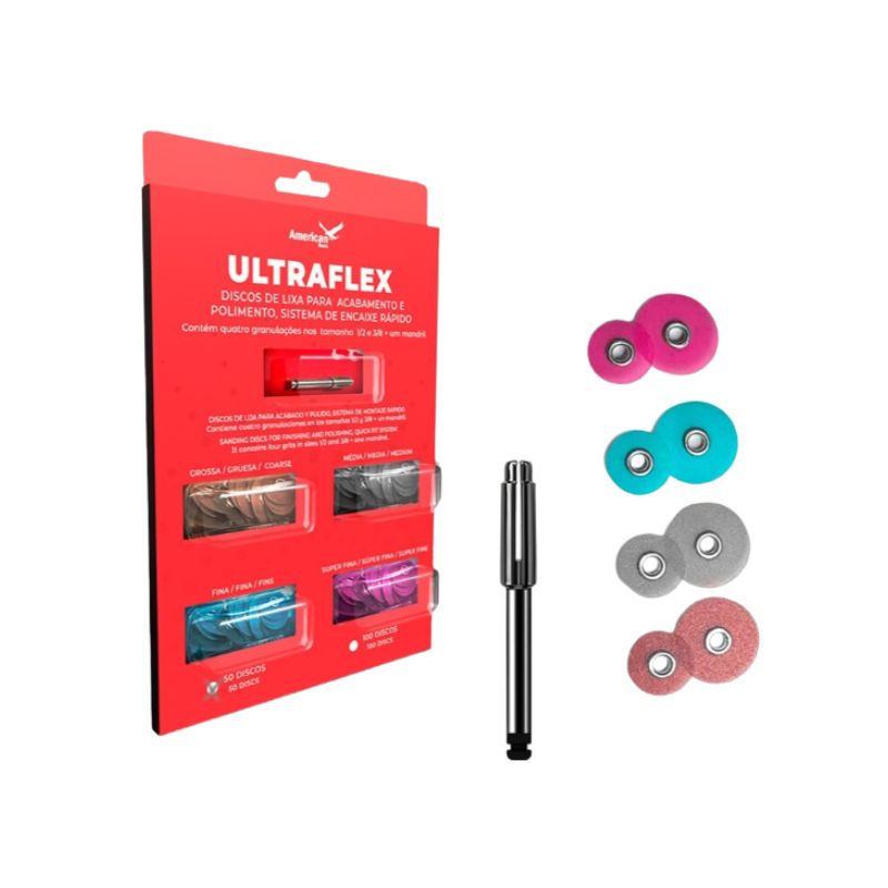 Kit Disco Lixa 50 UltraFlex - American Burrs - Dental Med Sul
