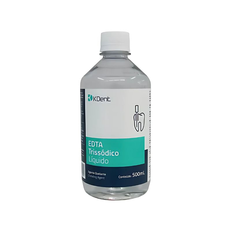 EDTA Trissódico Líquido 17% 500ml - K-Dent - Dental Med Sul