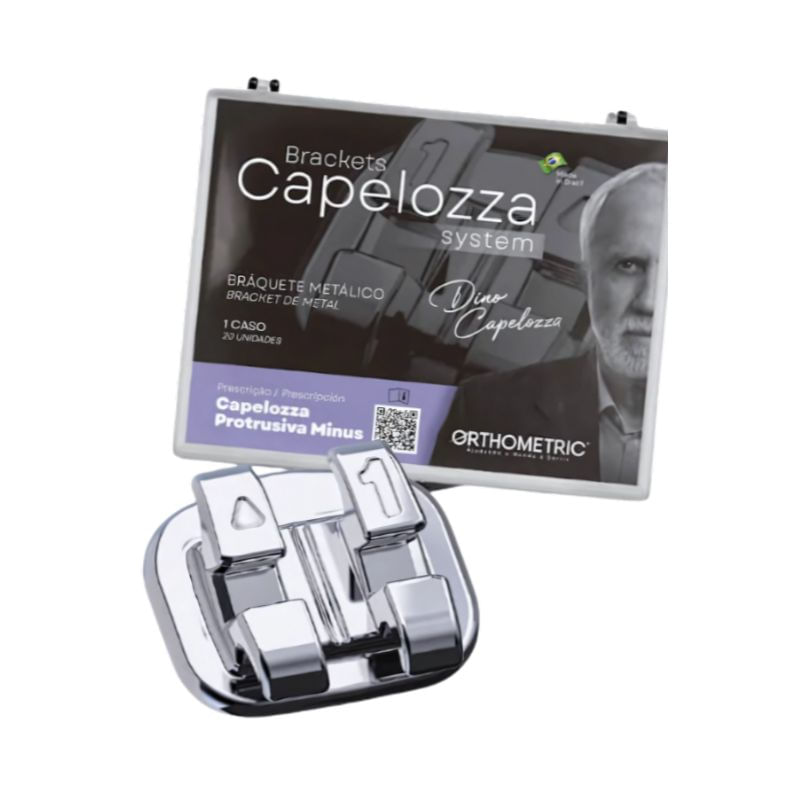 Kit Bráquete Metálico Capelozza Protrusiva Minus - Orthometric - Dental ...