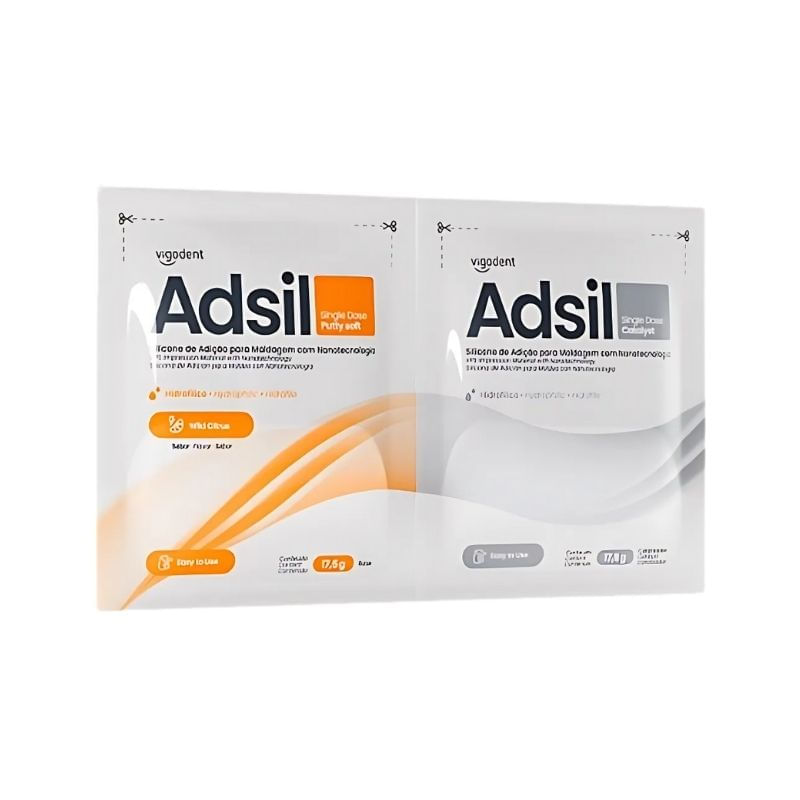 Kit Silicone de Adição Adsil Single Dose - Vigodent - Dental Med Sul